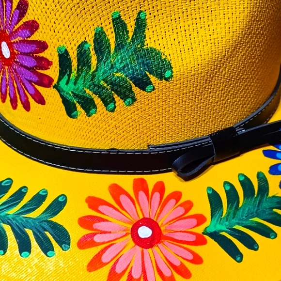 Hand Painted Hat | Accessories | Artisanal Hand Painted Hat | Poshmark